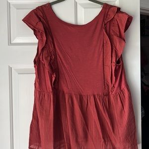Knox Rose | Tops | Rust Colored Top | Poshmark
